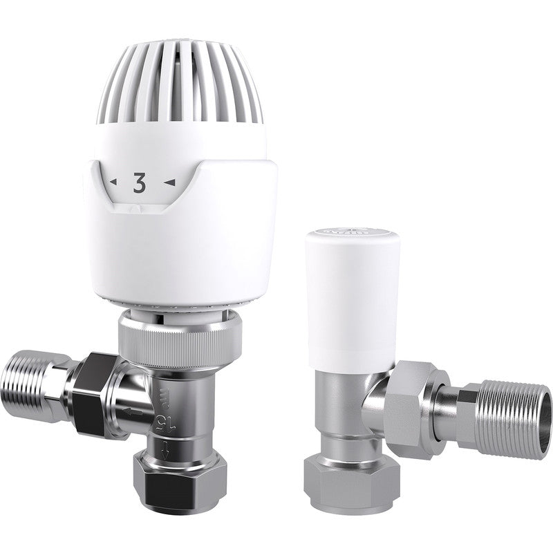 Drayton RT212 15mm Angled TRV & Lockshield Packs from Spares Direct