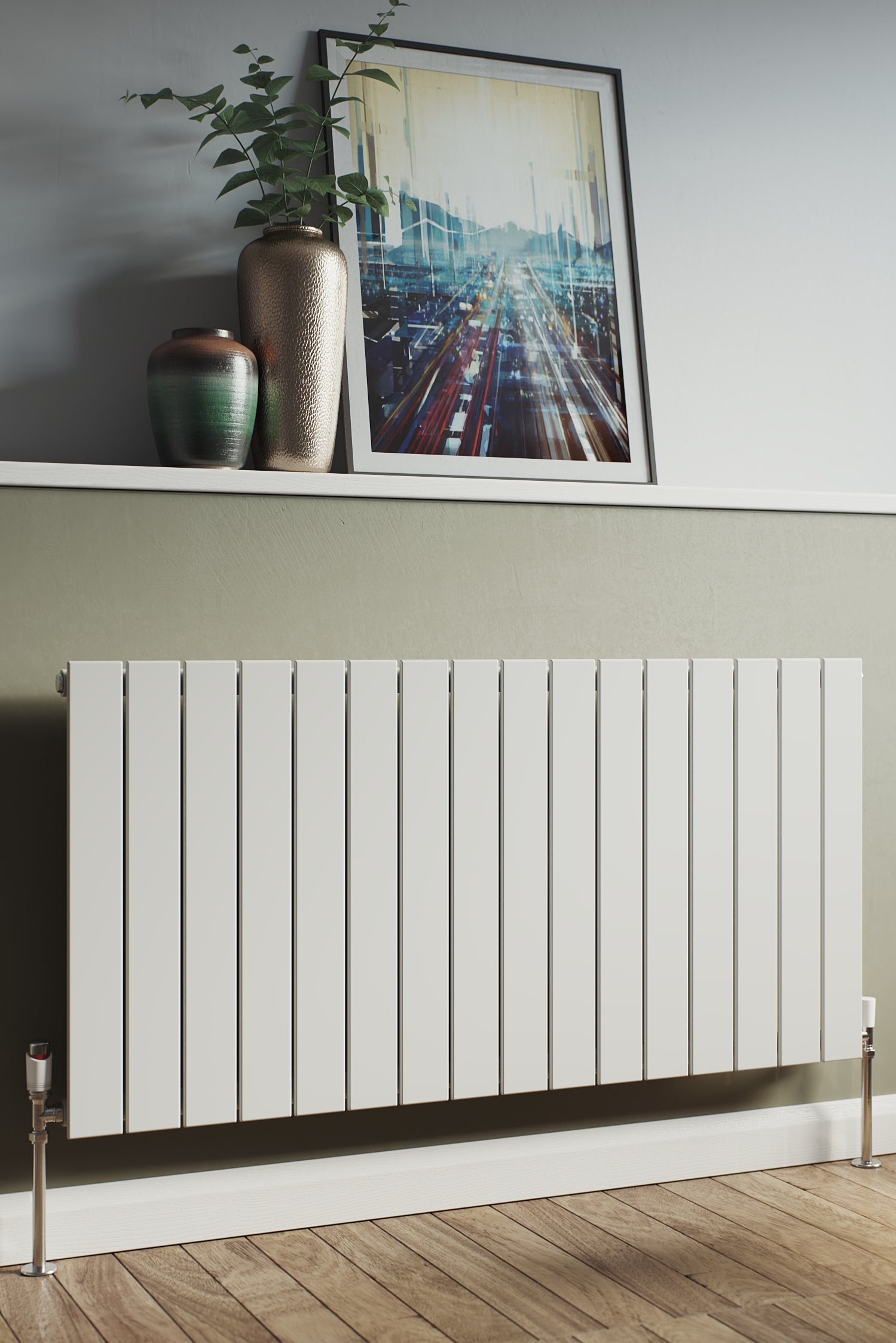 Mars 600 Vertical Flat Panel Designer Radiator | Next Day Delivery ...
